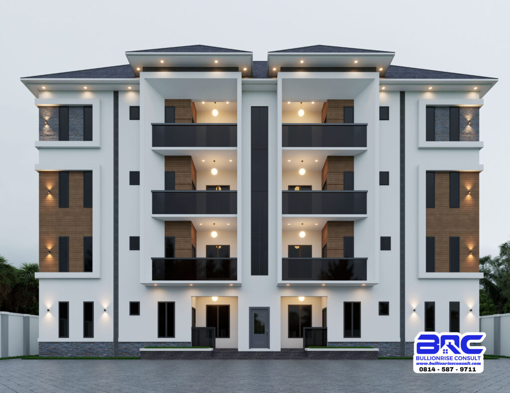 8 Units of 2Bedroom Apartments House Plan