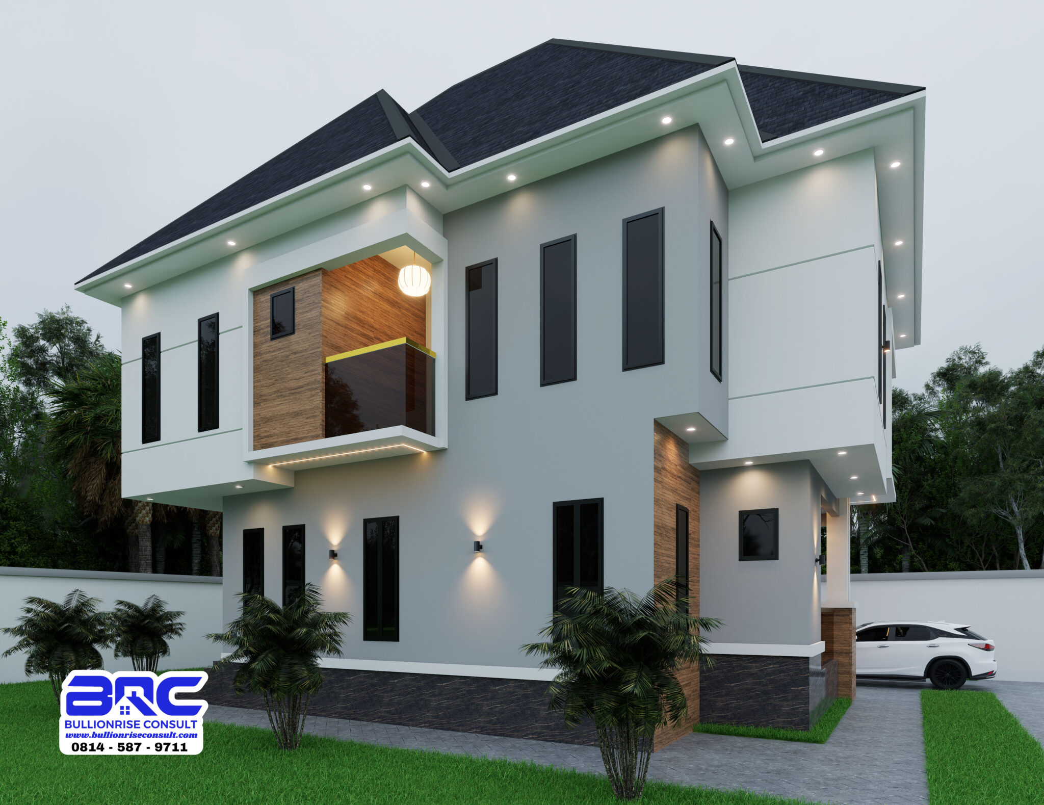 Low Budget Modern 3 Bedroom House Design for half plot