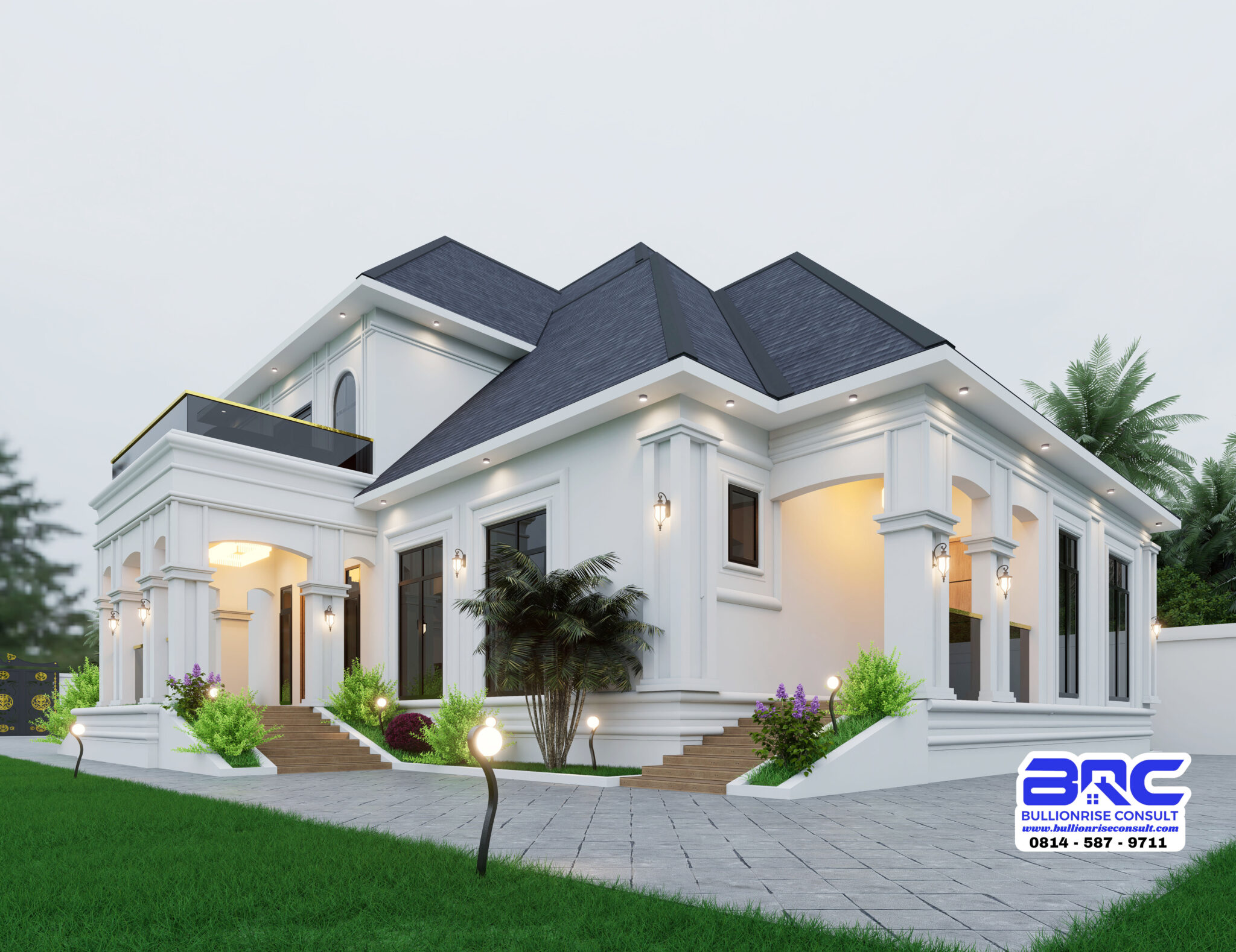 5 Bedroom Bungalow Penthouse Home Design | Amon Villa (PSN00063BA ...