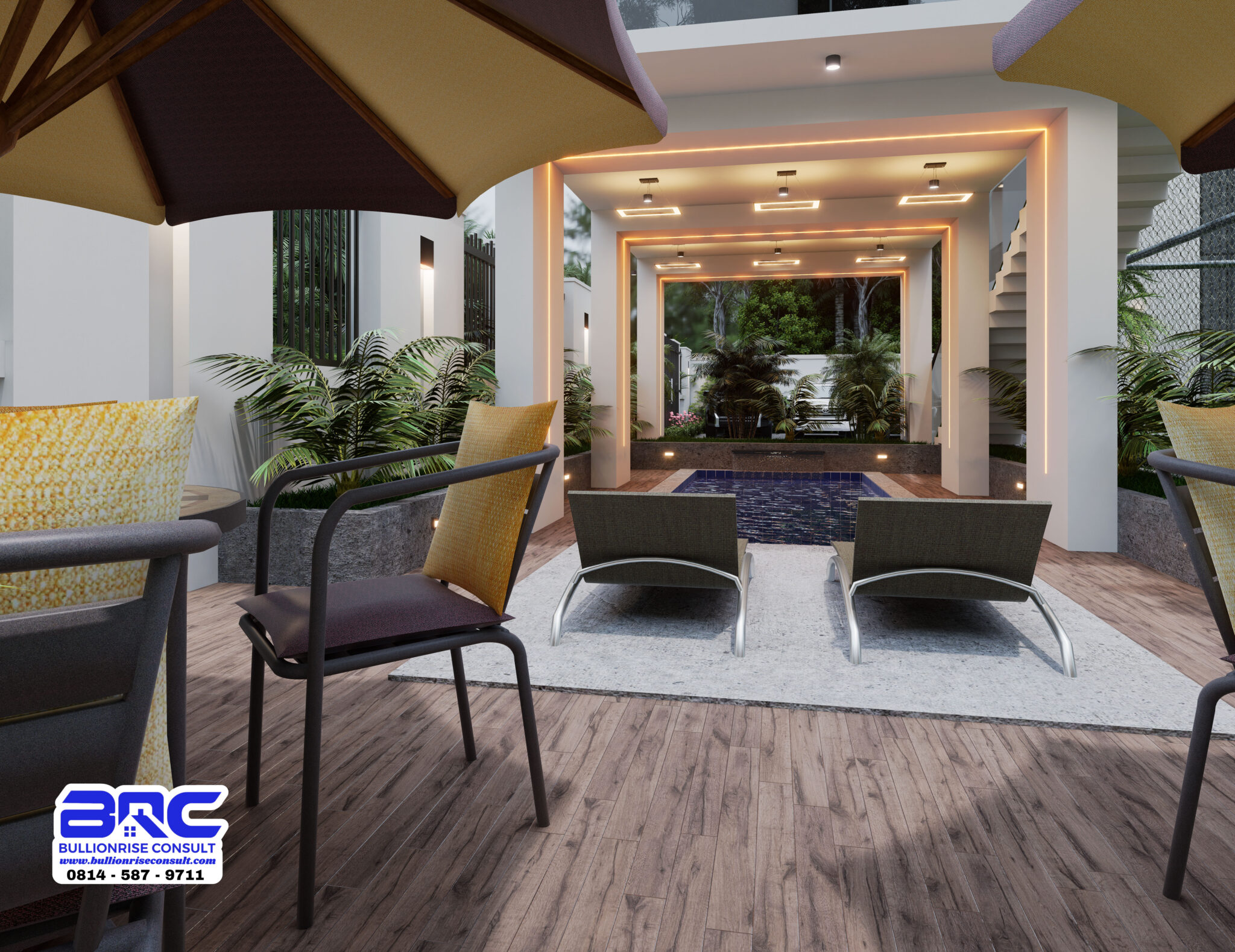 6 bedroom contemporary house plan pent house psn00103