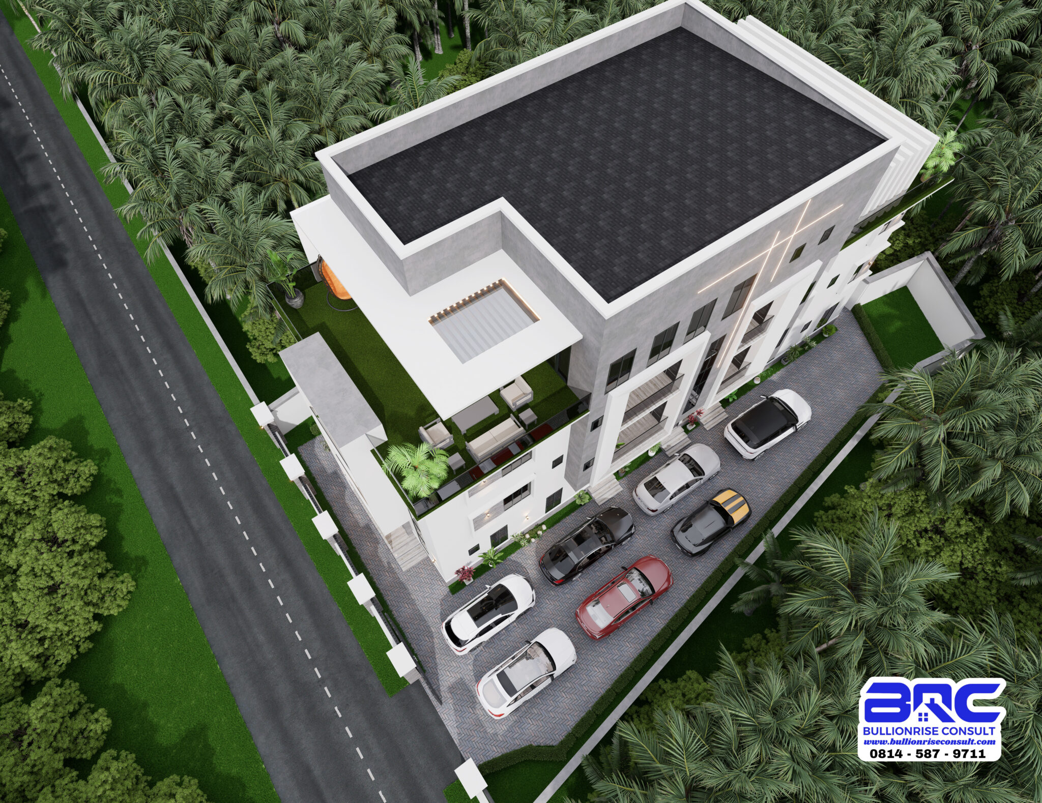 Complex Apartment and Duplex house plan with a Pent Floor