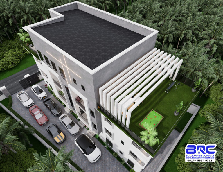Complex Apartment and Duplex house plan with a Pent Floor