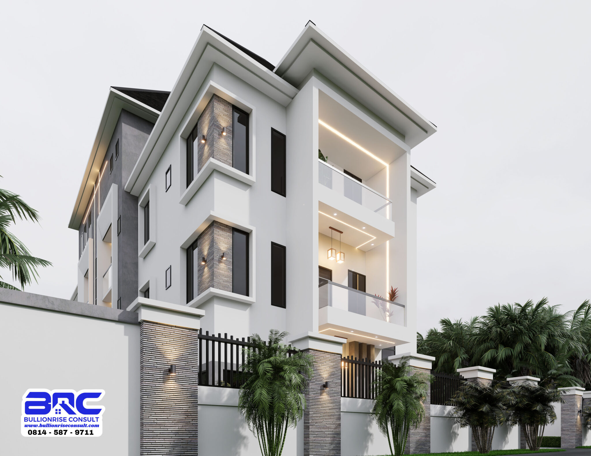 Complex Apartment and Semi-Detached Duplex House Plan